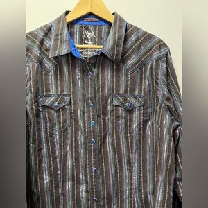 Tops | Stack Of Mens Western Yoke Pearlized Snaps Cowboy Shirts Various ...